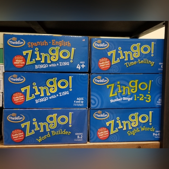 Thinkfun | Toys | Zingo Bingo Game Blue | Poshmark
